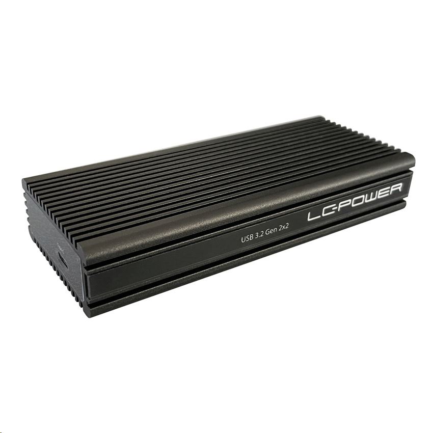 LC Power LC-M2-C-NVME-2X2 M.2 SSD ház fekete