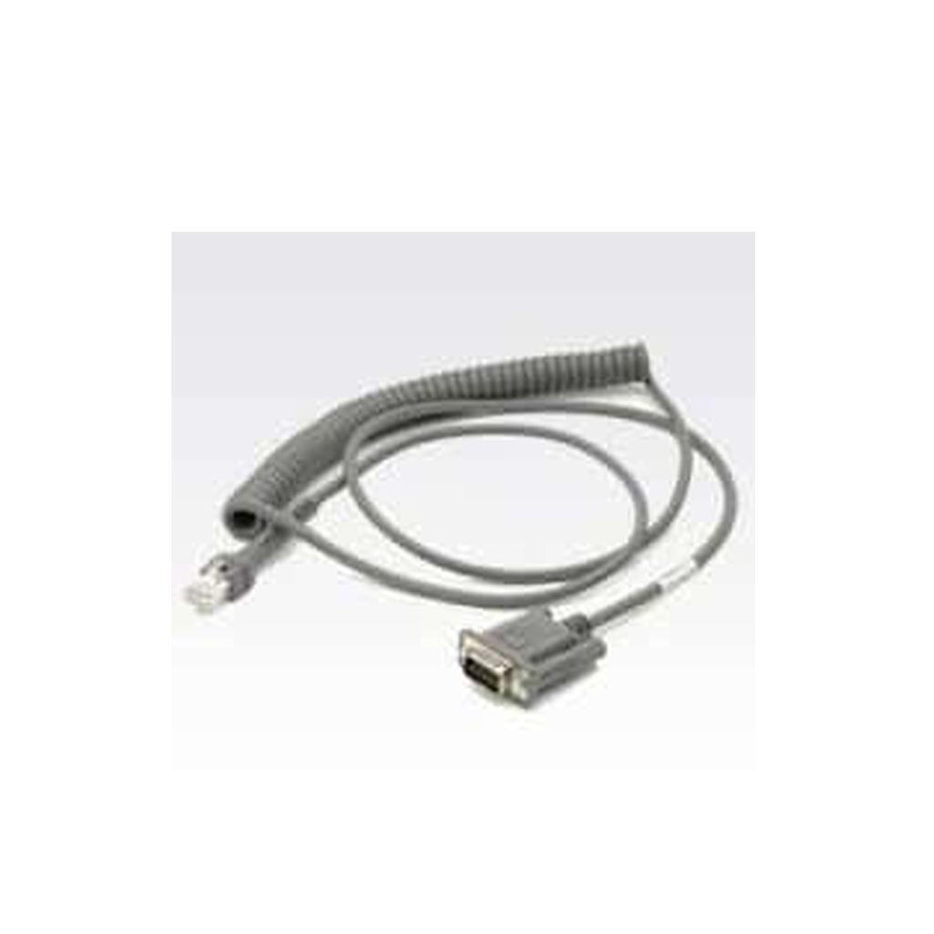 Zebra RS232 vonalkód olvasó kábel 9ft (CBA-R09-C09ZAR)