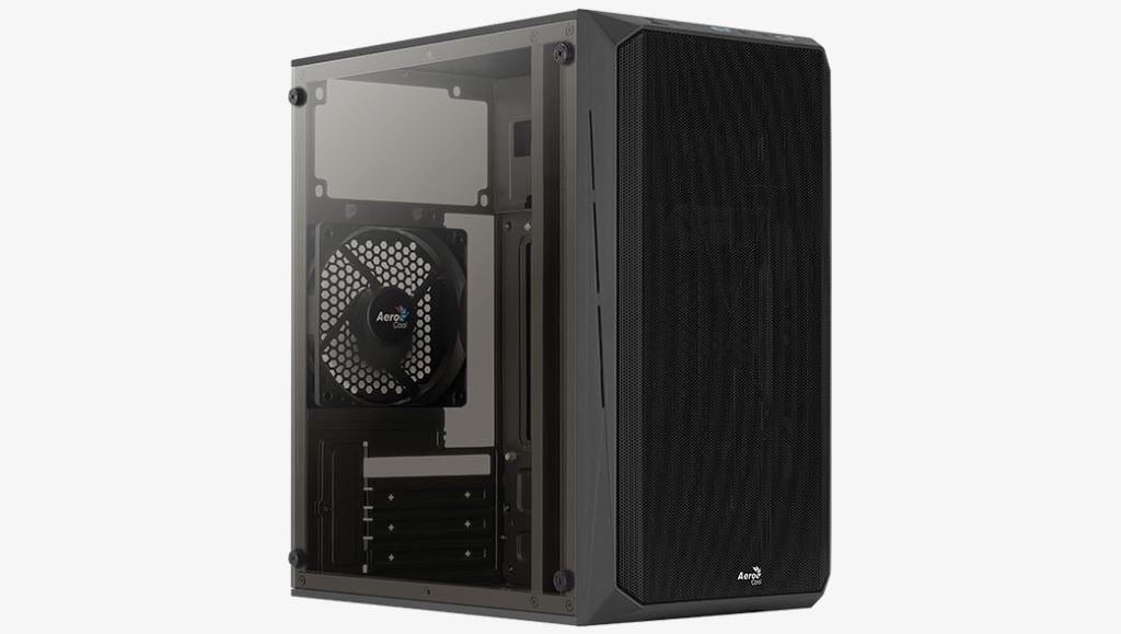 Aerocool CS-107 (CS-107-A-BK-v1) táp nélküli Micro ATX ház fekete (ACCS ...