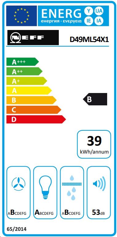 Neff D49ML54X1 kihúzható páraelszívó