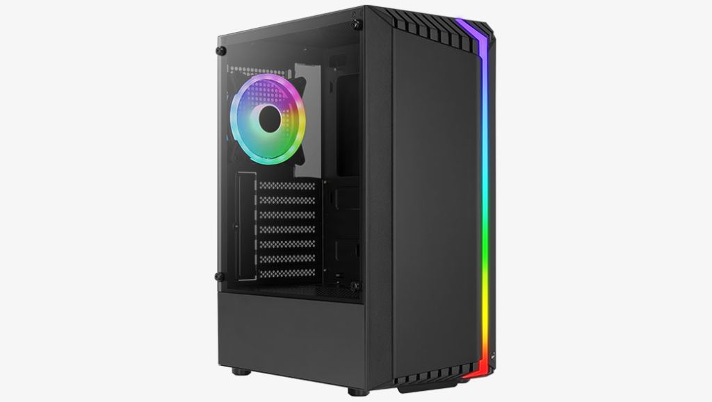Aerocool Bionic (Bionic-G-BK-V2) táp nélküli ablakos ház fekete (ACCM ...