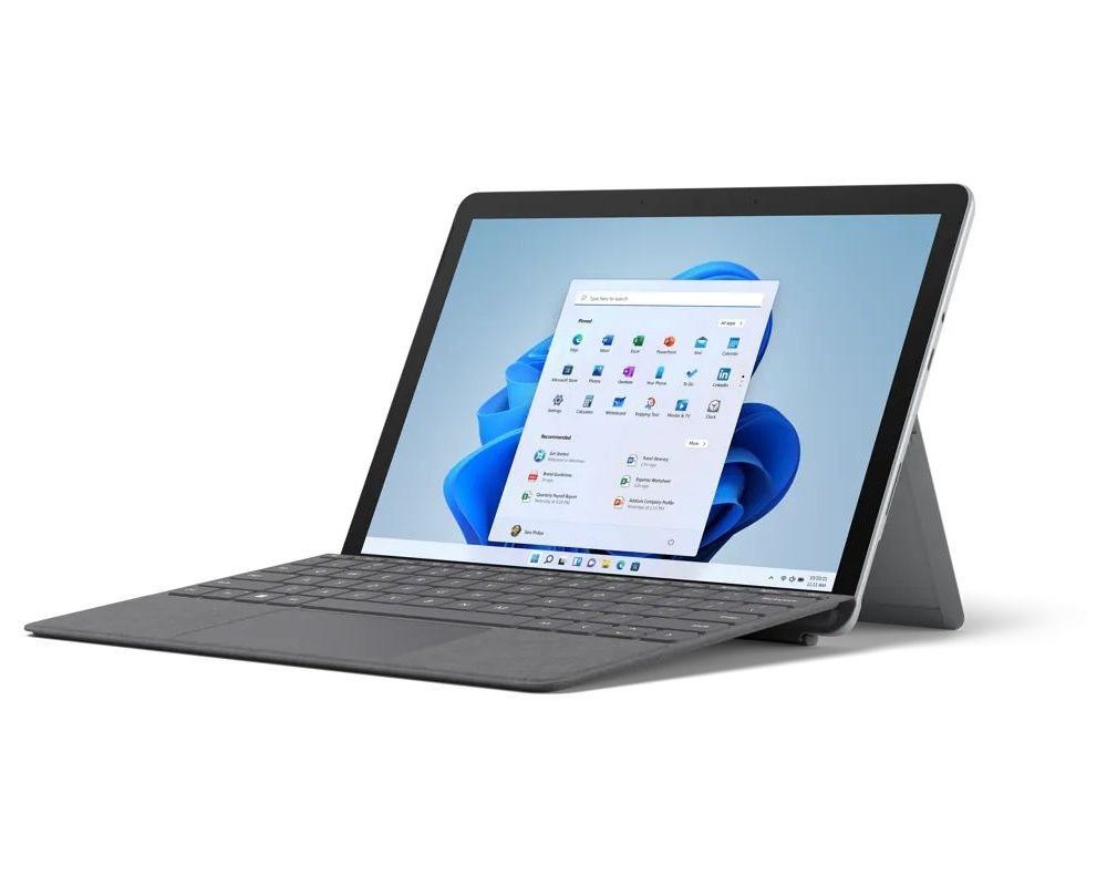 Microsoft Surface Go 3 Tablet 64gb Win 11 Home Ezüst Billentyűzetes
