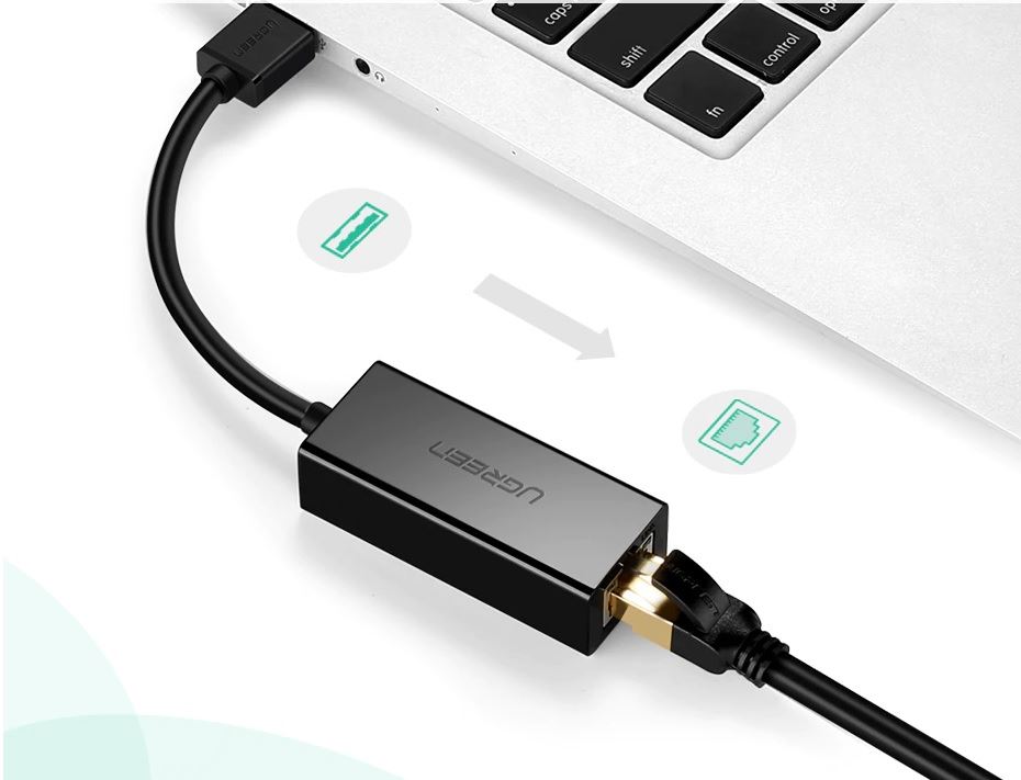 UGREEN Ethernet USB 3.0 külső gigabit adapter szürke (50922)