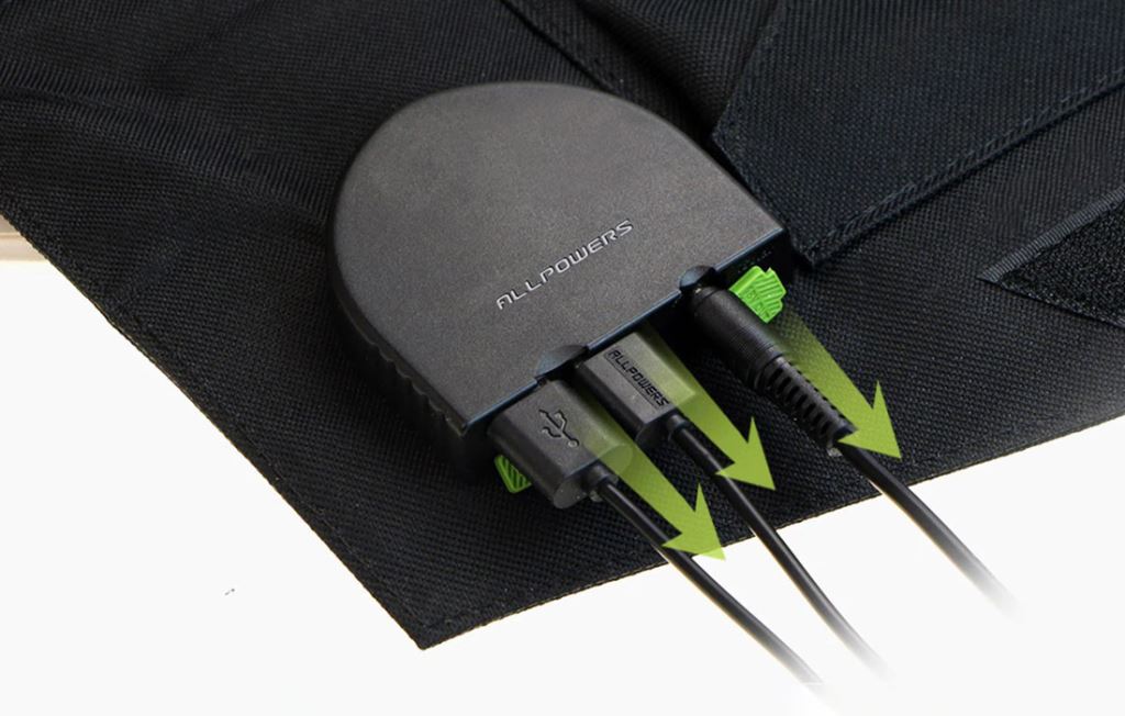 Allpowers 100 Wattos hordozható napelem (AP-SP-012-BLA)