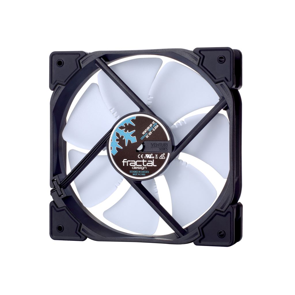 Fractal Design Venturi HP-12 PWM hűtő ventilátor 12cm fekete-fehér (FD ...