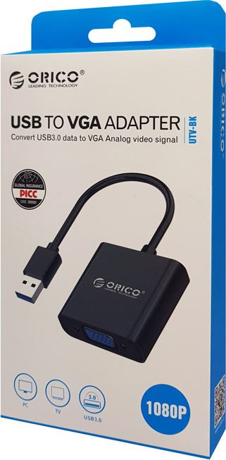 Orico USB-A 3.0 - VGA adapter (ORICO-UTV-BK-BP)