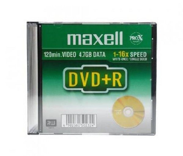 Maxell DVD+R 4.7GB 16x DVD lemez Slim
