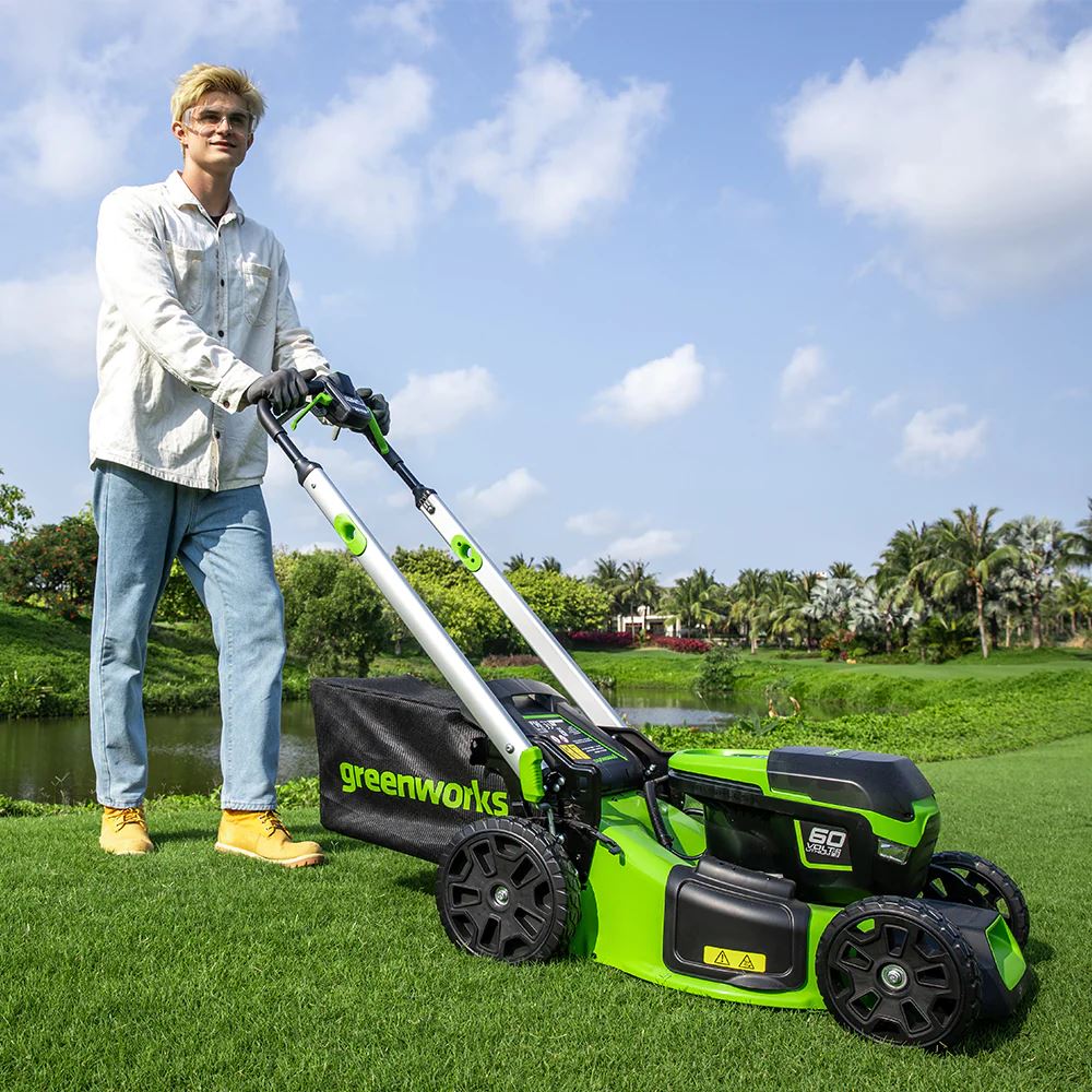 Greenworks GD60LM51SP akkumulátoros fűnyíró, 60V, 51cm, 4Ah akkuval és ...