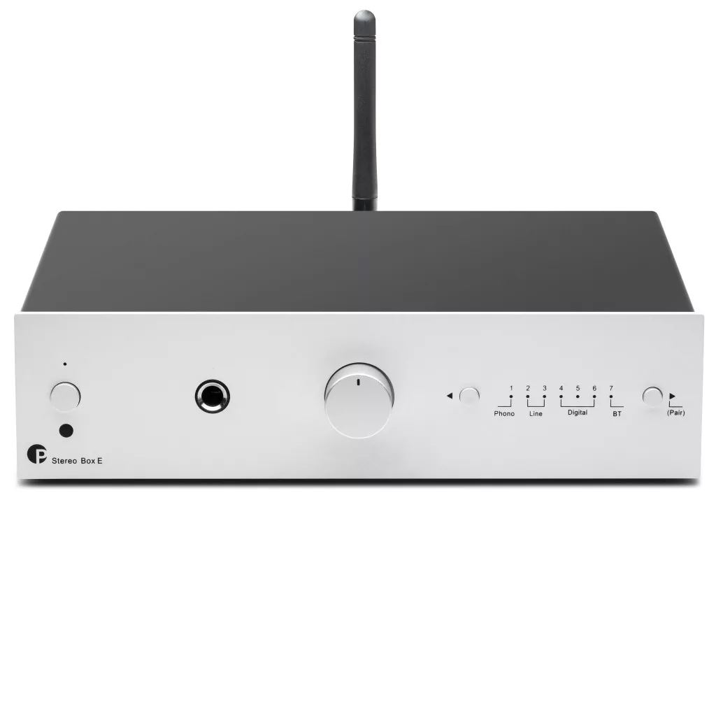 Pro-Ject Stereo Box E erősítő Bluetooth bemenettel ezüst (PJ2505)