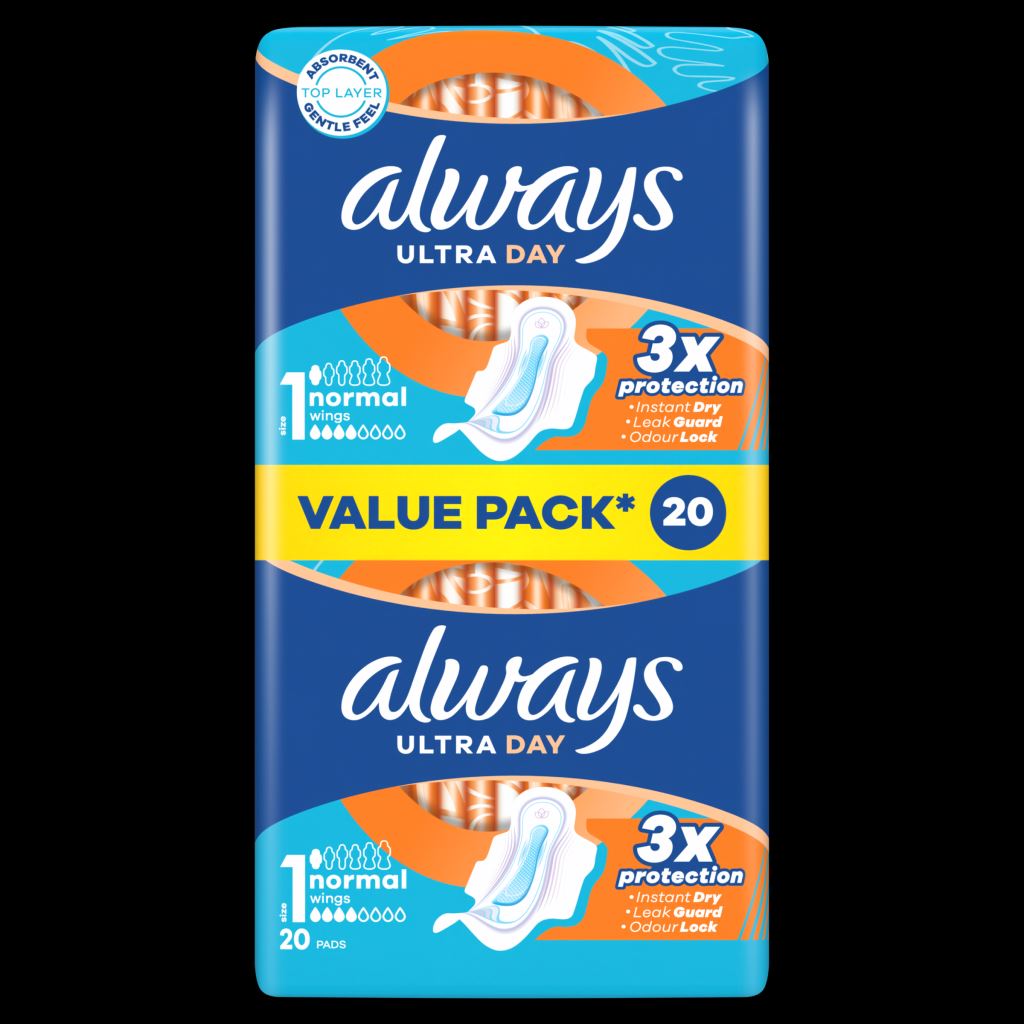Always egészségügyi betét Ultra Day Duo Normal S1 20 db (8700216171311)