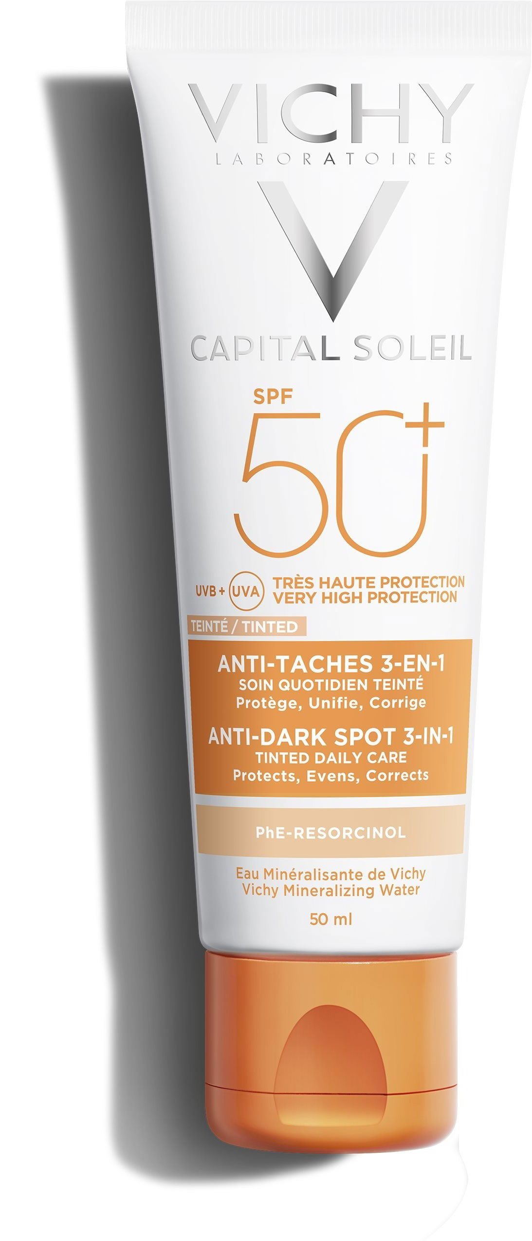 VICHY Capital Soleil Anti-Dark Spot 3in1 SPF 50+ 50ml napozókrém - 50 ...