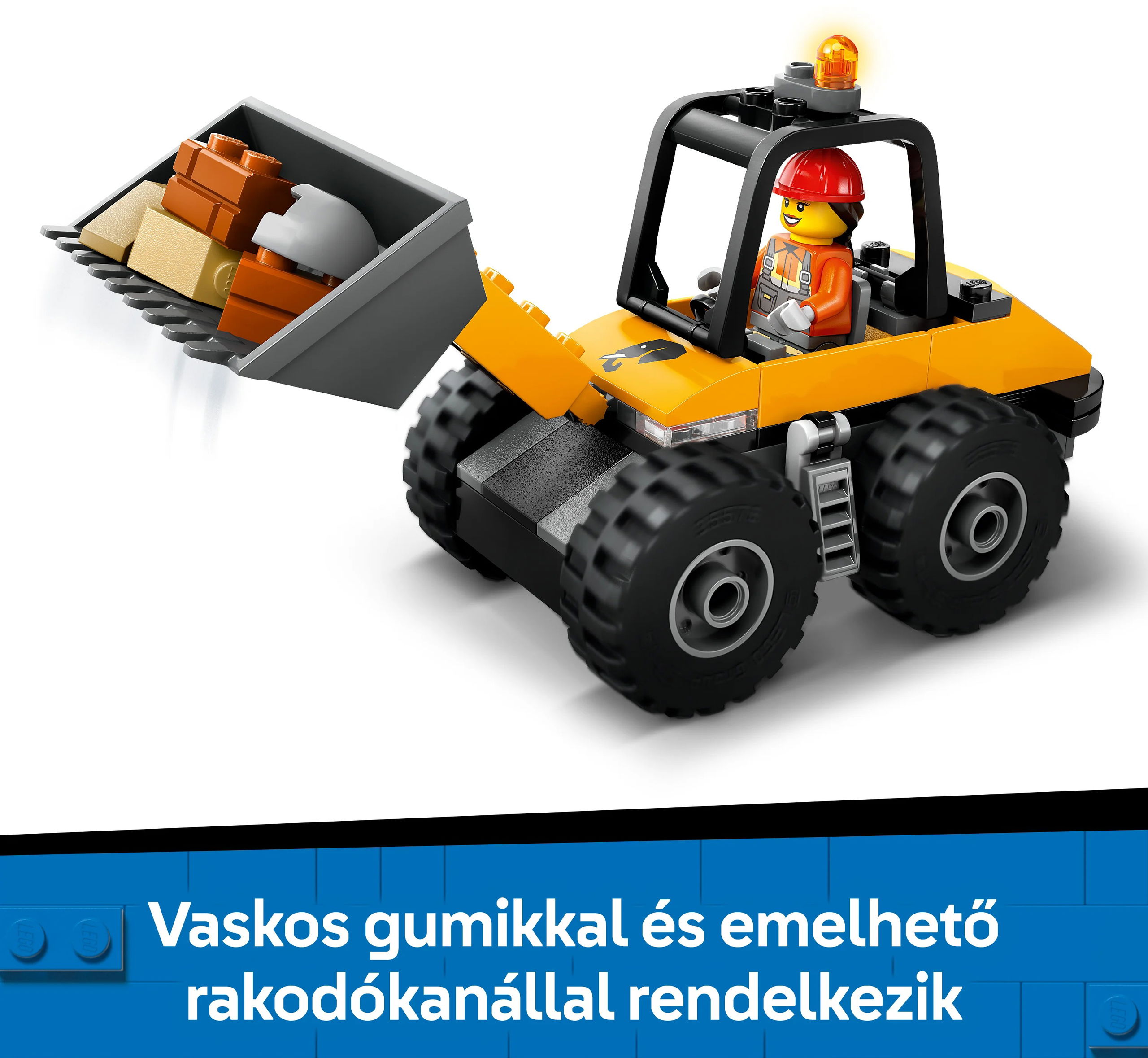 Lego City Sárga kerekes rakodógép 60450