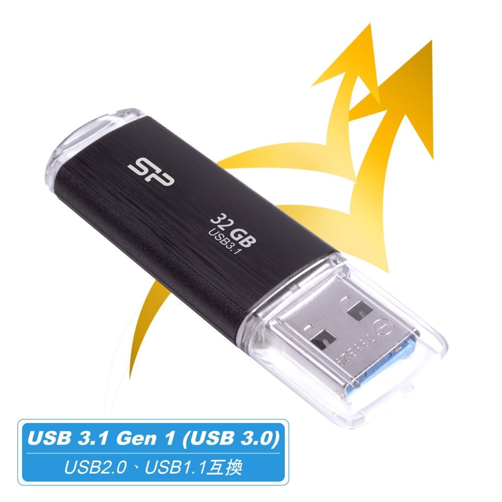 Pen Drive 32GB Silicon Power Blaze B02 USB 3.1 (SP032GBUF3B02V1K)
