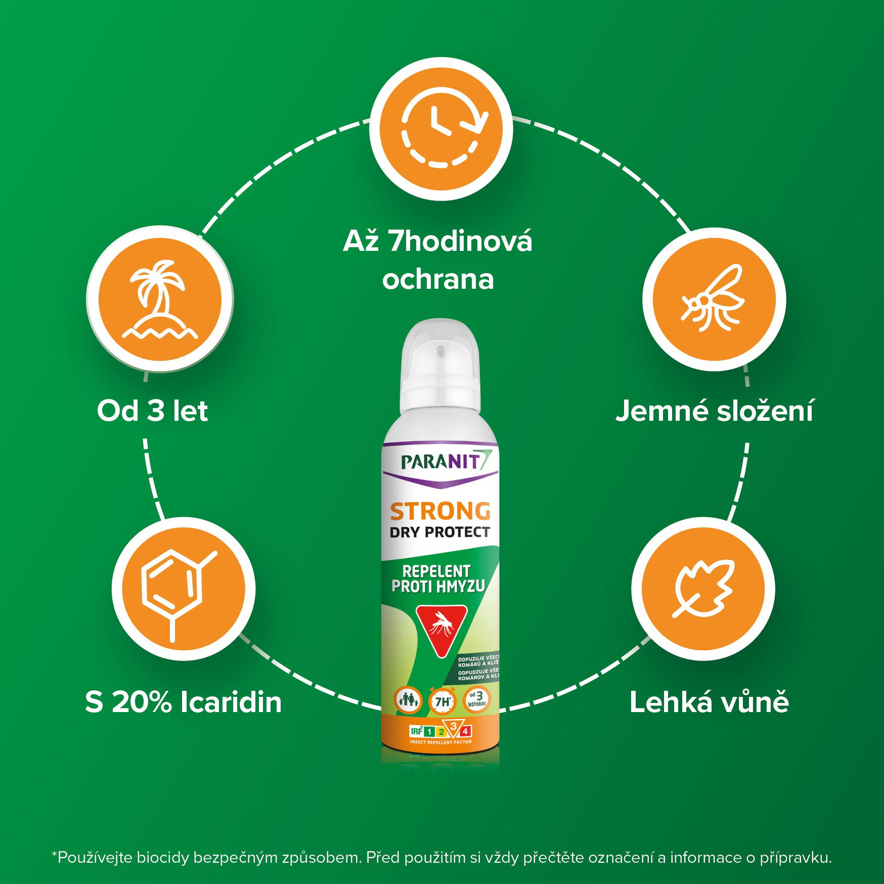 PARANIT Strong Dry Protect 125ml rovarriasztó - szúnyogok ellen