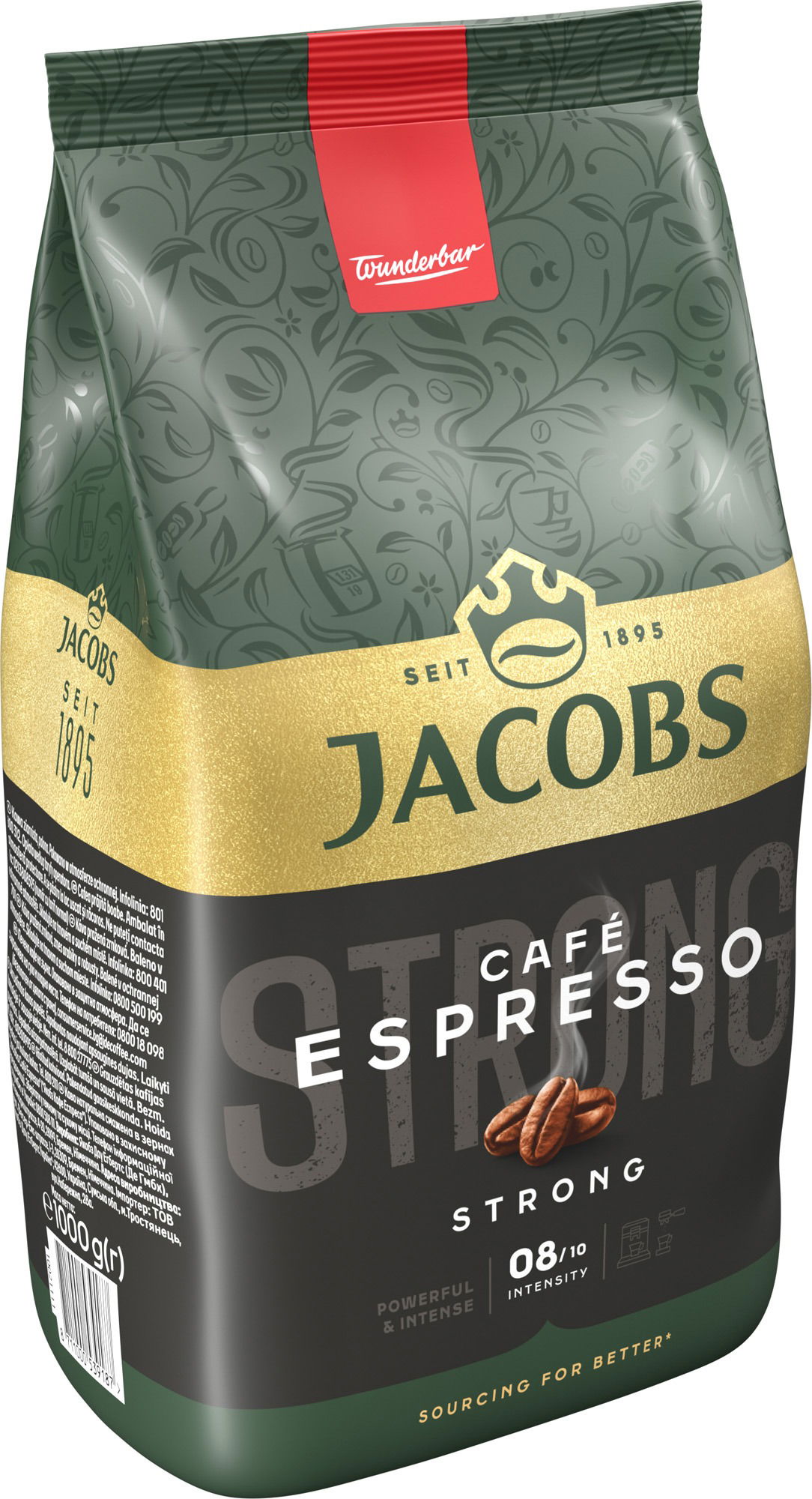 Jacobs Douwe Egberts Jacobs Espresso, szemes, 1000g kávé - szemes (4032778)