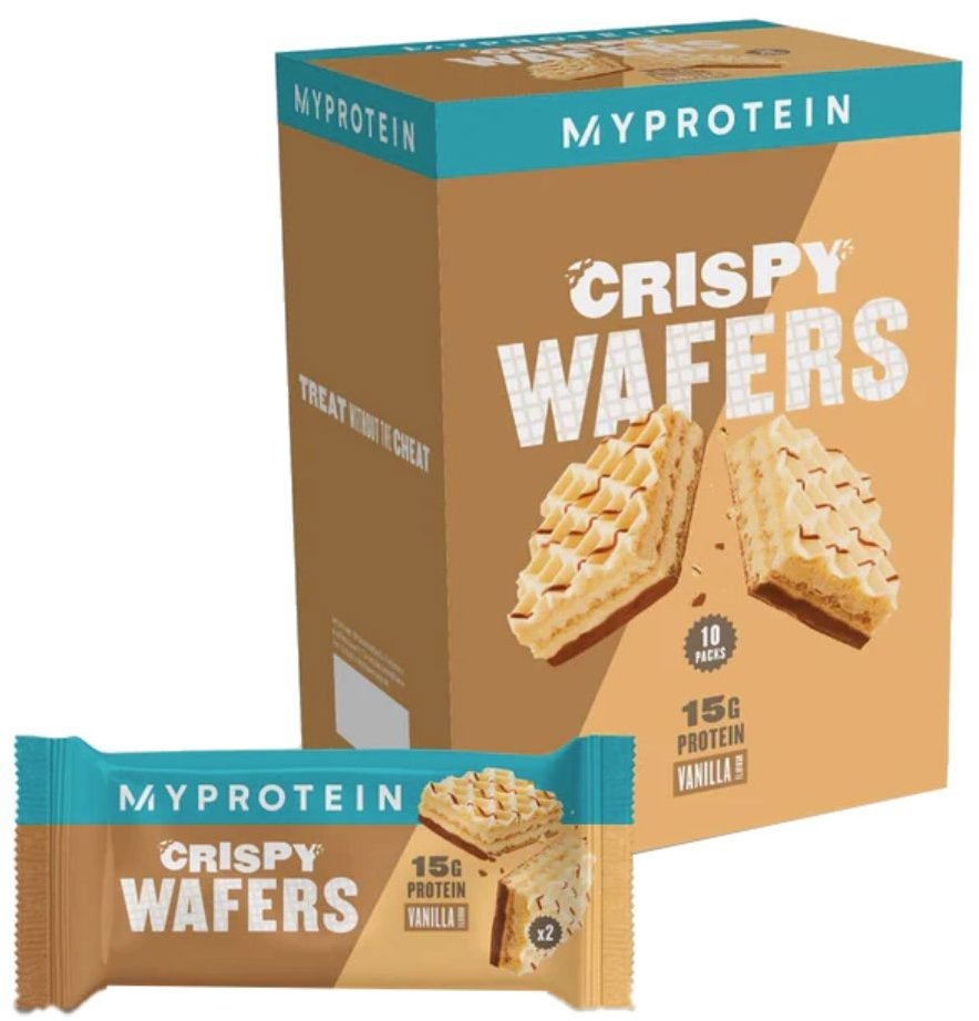 MyProtein Crispy Protein Wafers 10×40 g, Vanília protein szelet - 35