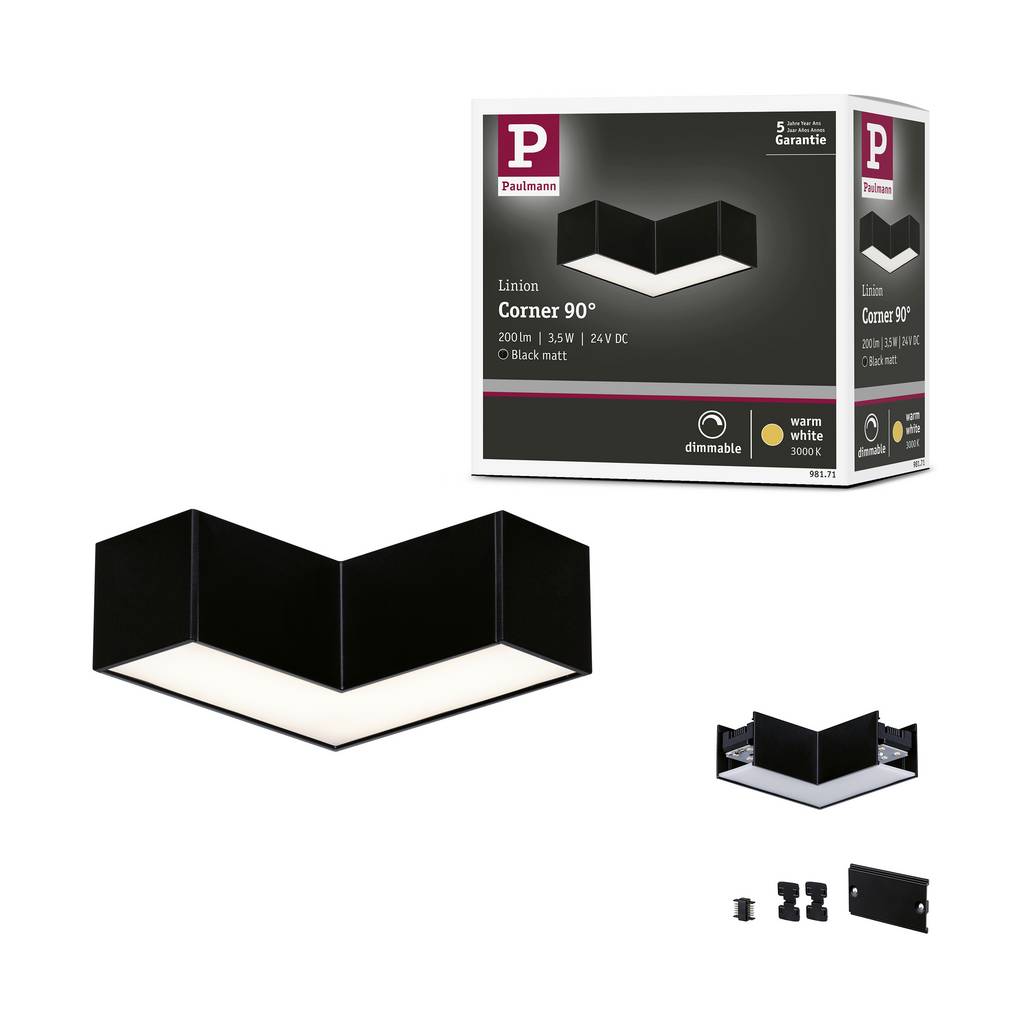 Paulmann Linion LED-es mennyezeti lámpa LED 3.5 W Fekete (98171)