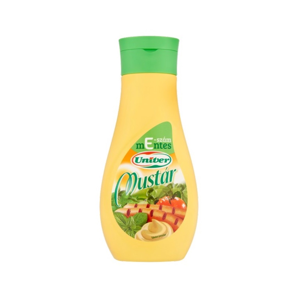 Univer Mustár 440 g, flakonos