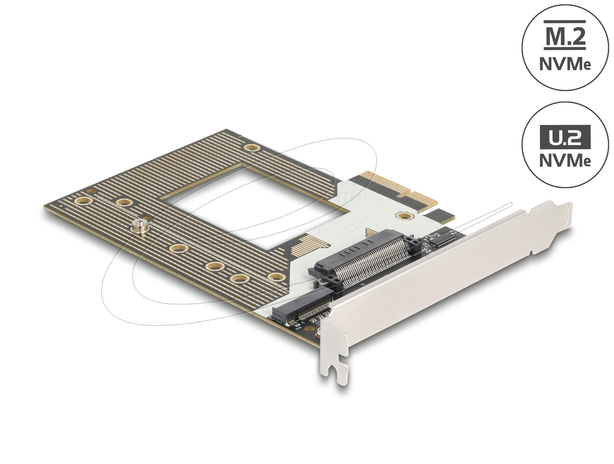 Delock PCI Express 4.0 x4 kártya - 1 x NVMe M.2 kulcs M 110 mm vagy U.2 ...