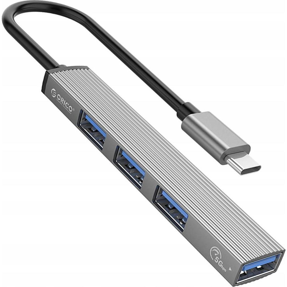 Orico USB3.0 Hub - AH-13-GY-EP (4 port, Bemenet: USB-A, Kimenet: 1xUSB ...