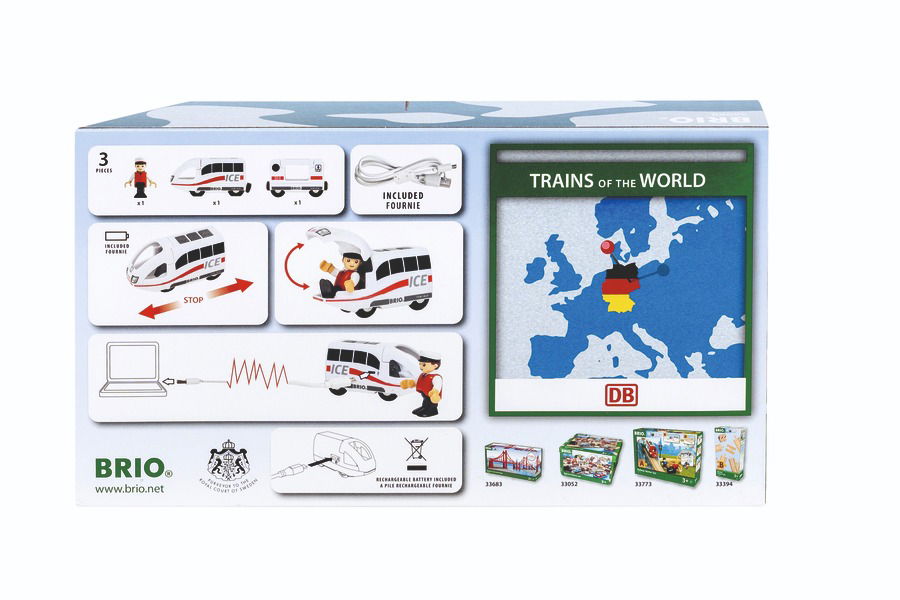 Brio World 36088 Világvonatok kiadás: ICE Tölthető elemes vonat