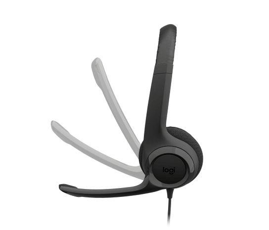 Logitech H390 USB-C-s mikrofonos fejhallgató számítógéphez fekete (981 ...