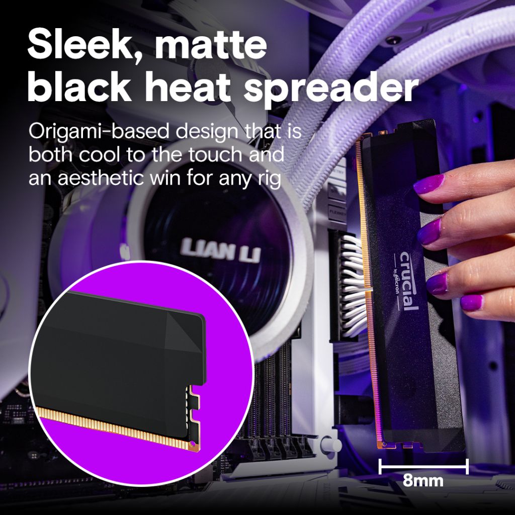 64GB 6000MT/s DDR5 RAM Crucial Pro UDIMM: OC Gaming CL40 1.35V (2x32GB ...