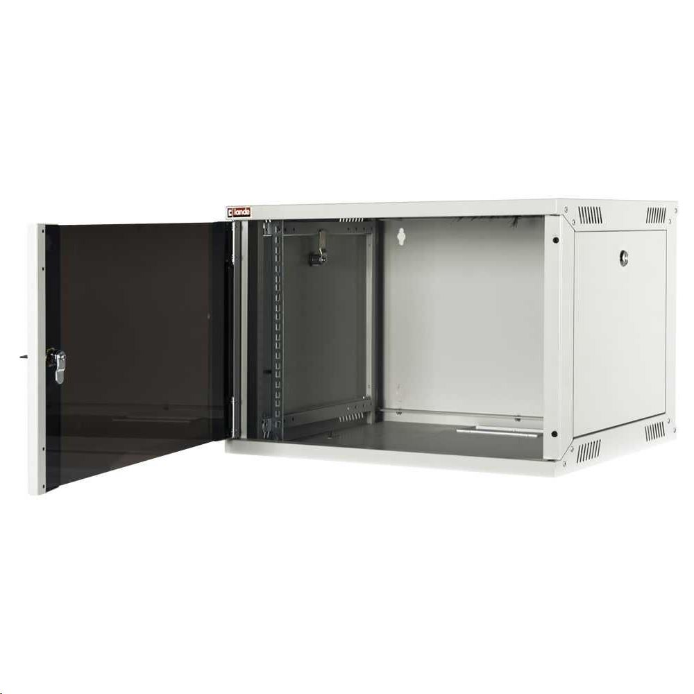 Lande EURObox 9U 19' fali rack szekrény szürke (LN-EUBOX09U5460-LG-1)